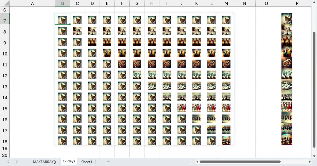 From numbers to pictures – using INDEX() with MAKEARRAY() | ICAEW
